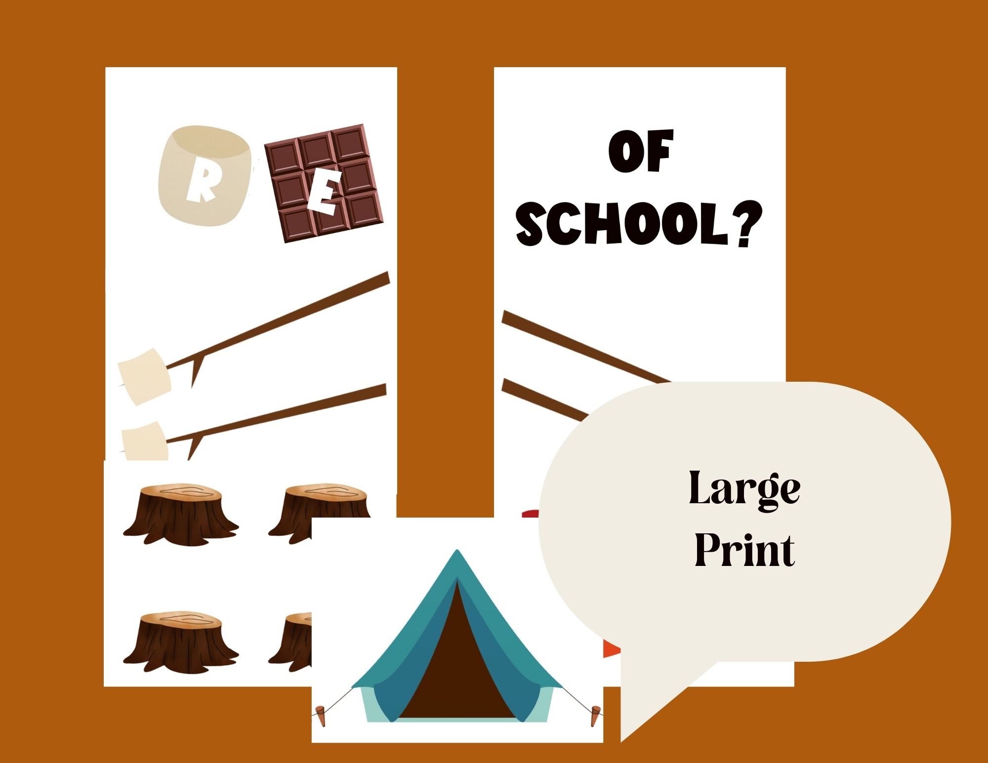 School Countdown Bulletin Board Decorations, Smores Classroom Bulletin ...