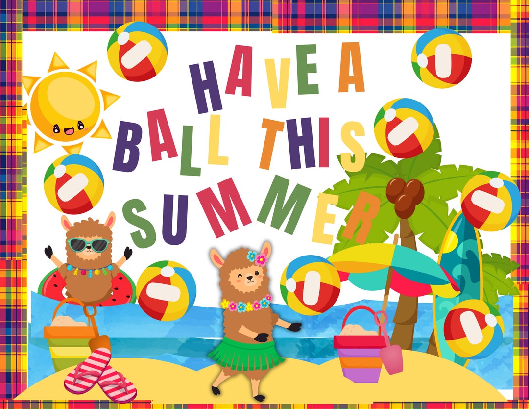 Summer Classroom Bulletin Board Set, Schools Out, Teacher Printable ...