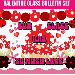 Valentine’s Day Bulletin Board, Classroom Decoration, Name Tags ...