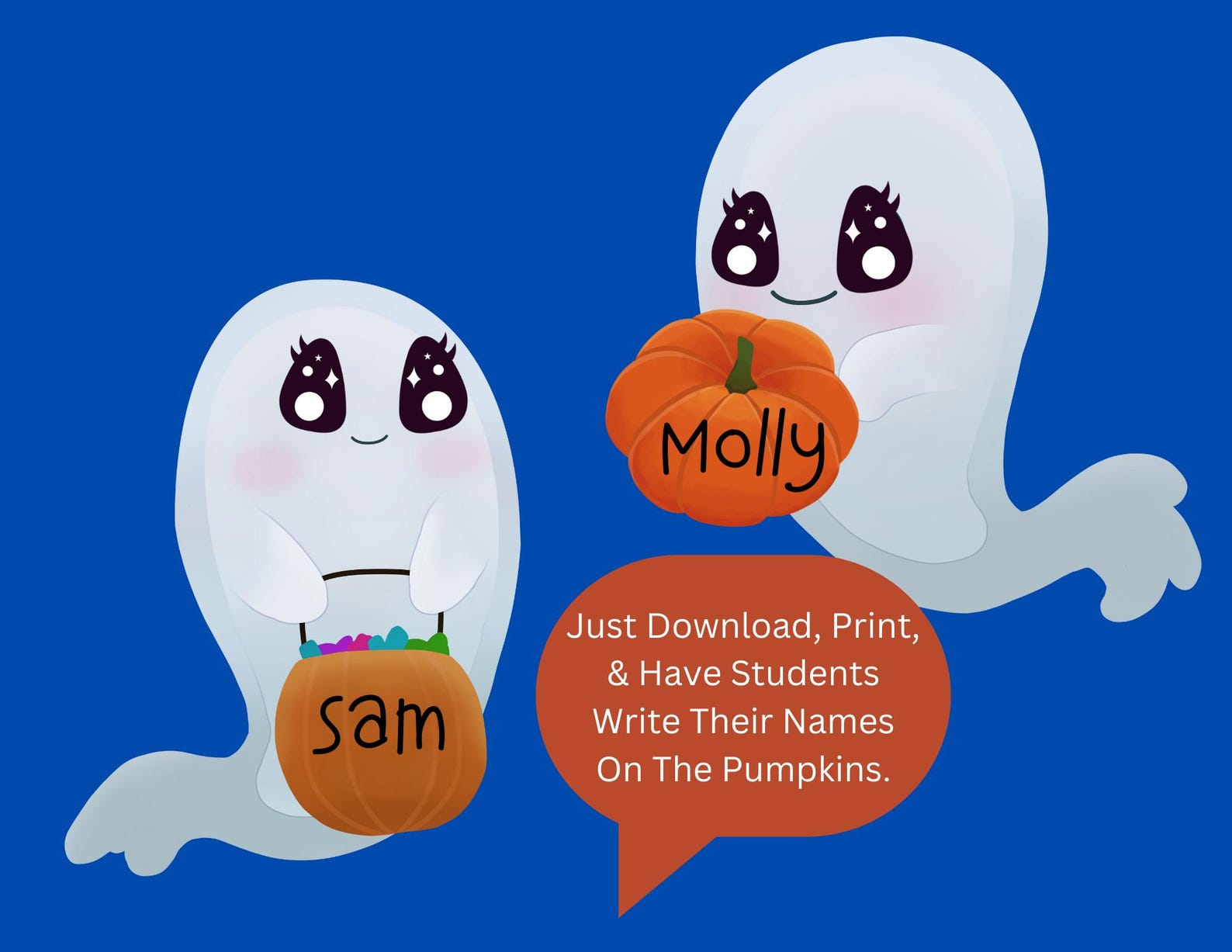 Halloween Classroom Bulletin Board Set, Teacher Printable, Autumn ...