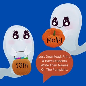 Halloween Classroom Bulletin Board Set, Teacher Printable, Autumn ...