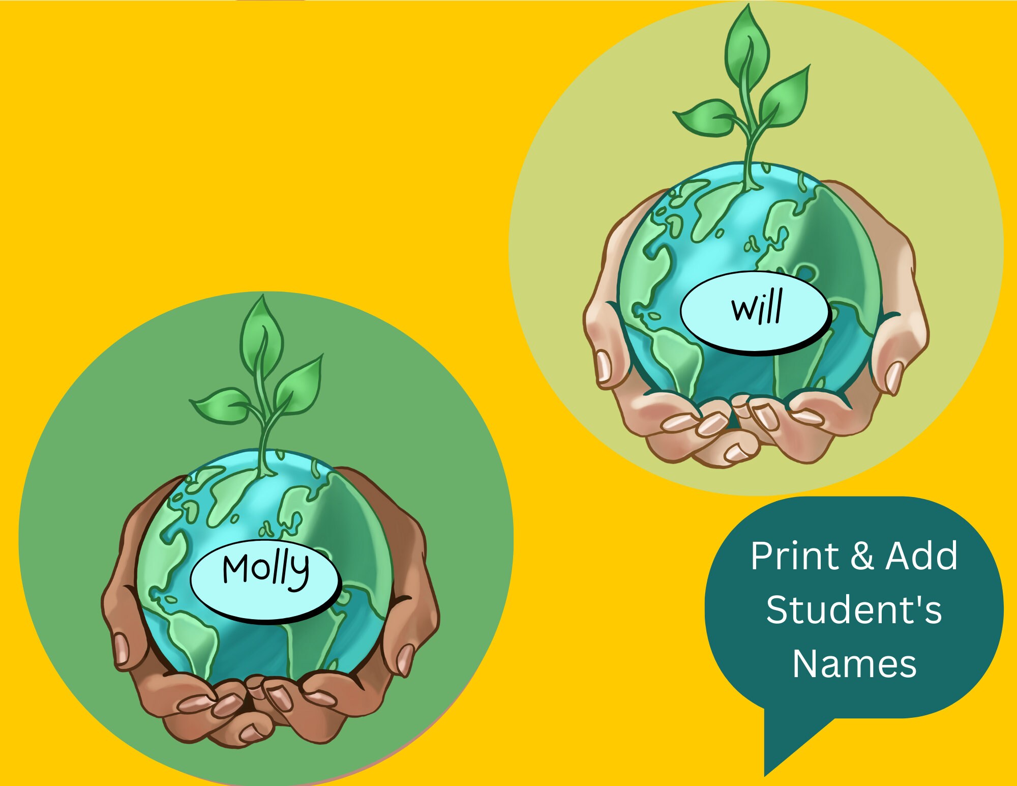 Recycling Classroom Bulletin Board, Printable Bulletin Board Set ...