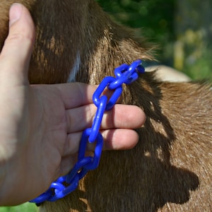 Red Plastic Chain Goat Collar: Breakaway Safety, Easy Clean - Etsy