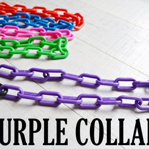 Purple Goat Collars | Nigerian Dwarf Pygmy Minis Sheep Plastic Chain ...