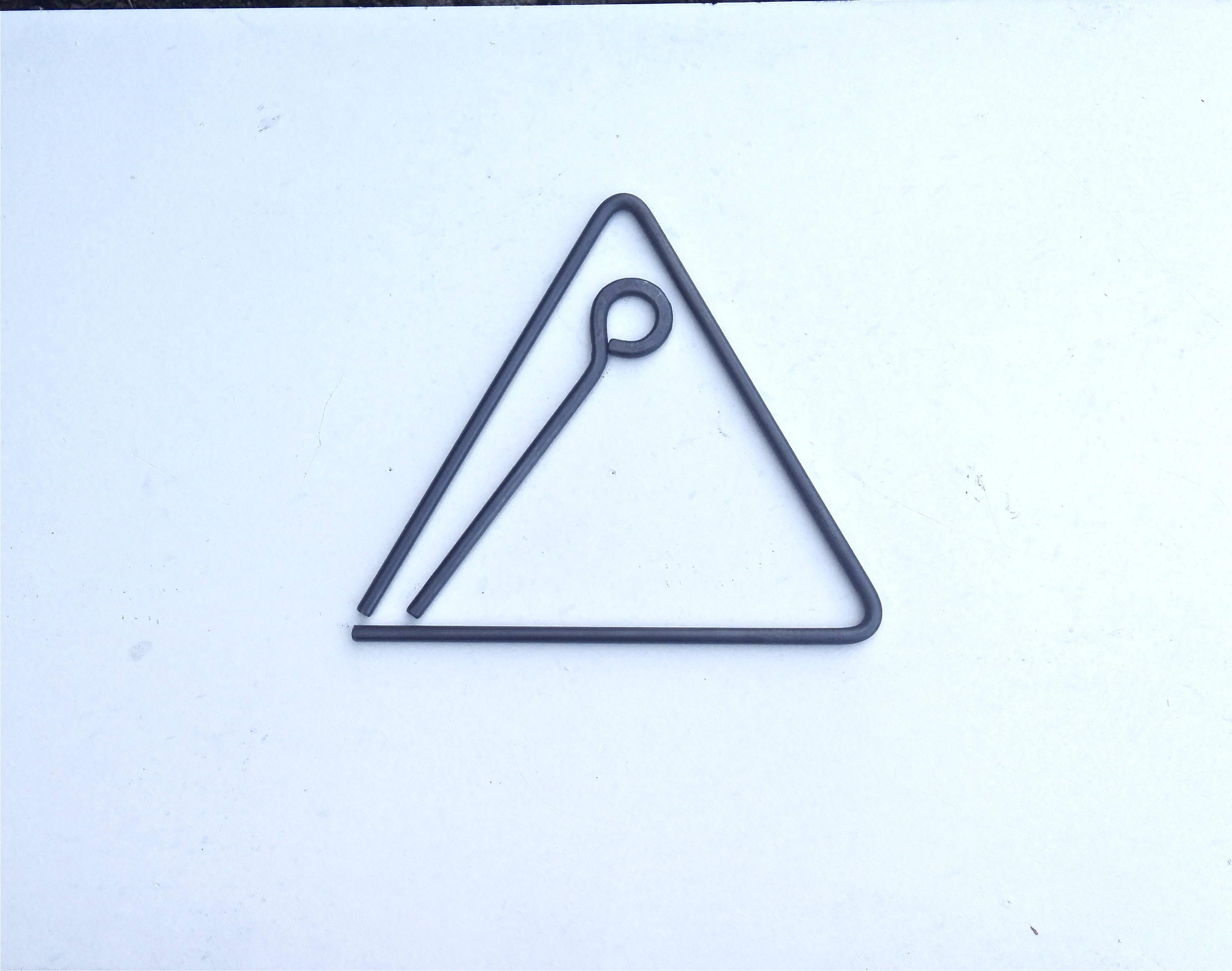 Cowbell Dinner Bell Triangle Camping, Camp Cookout Campfire Handmade ...