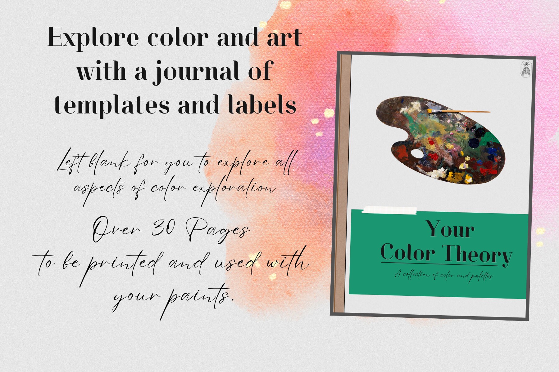 Color Theory - Watercolor Notebook L Digital Print Watercolor Palette ...