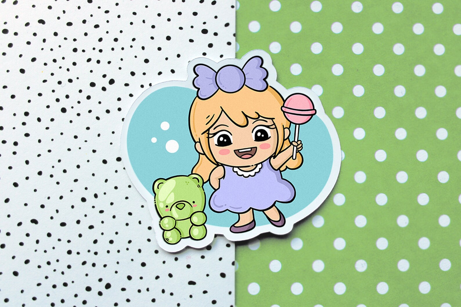 Gummy Bear Girl Stickers - GUMMY GIRL | Kawaii, Cute Candy Die Cut ...