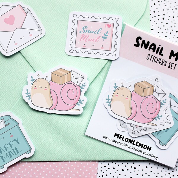 Snail Mail Sticker - Etsy