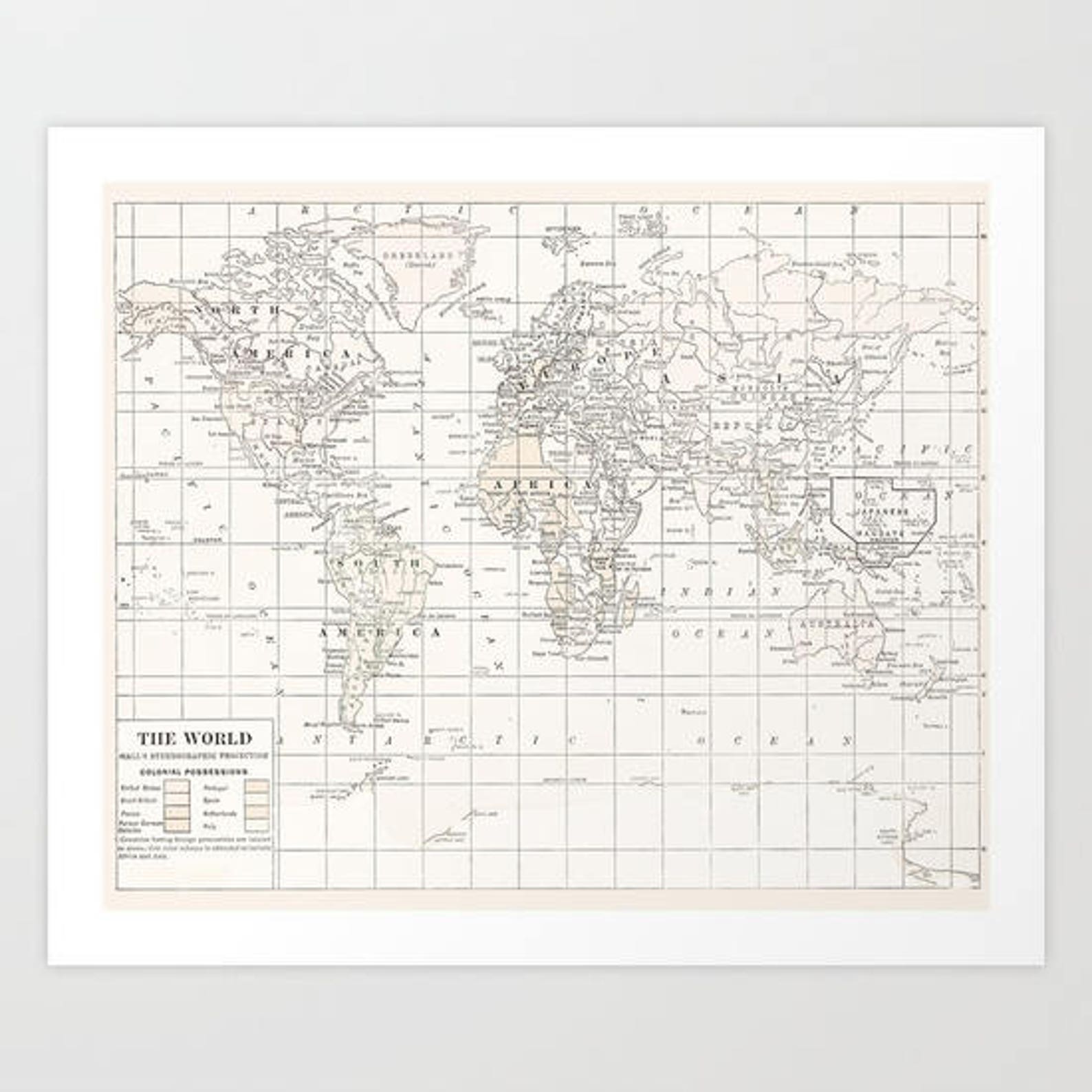 White World Map Fleece Blanket Throw Cozy Sofa Couch Bed - Etsy