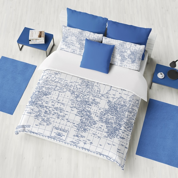 Travel Map Comforter - Etsy