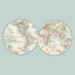 Hemispheres Map Tote Bag, Travel Theme Tote, Everything Bag, Allover ...