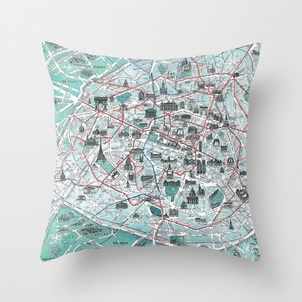 Paris Pillows - Etsy