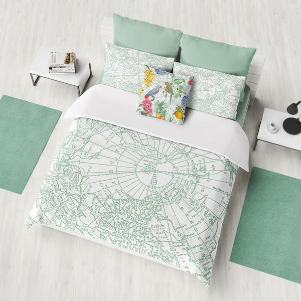 Travel Map Comforter - Etsy