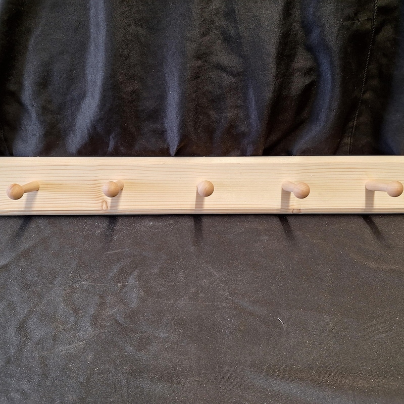 Wooden Peg Rack - Etsy