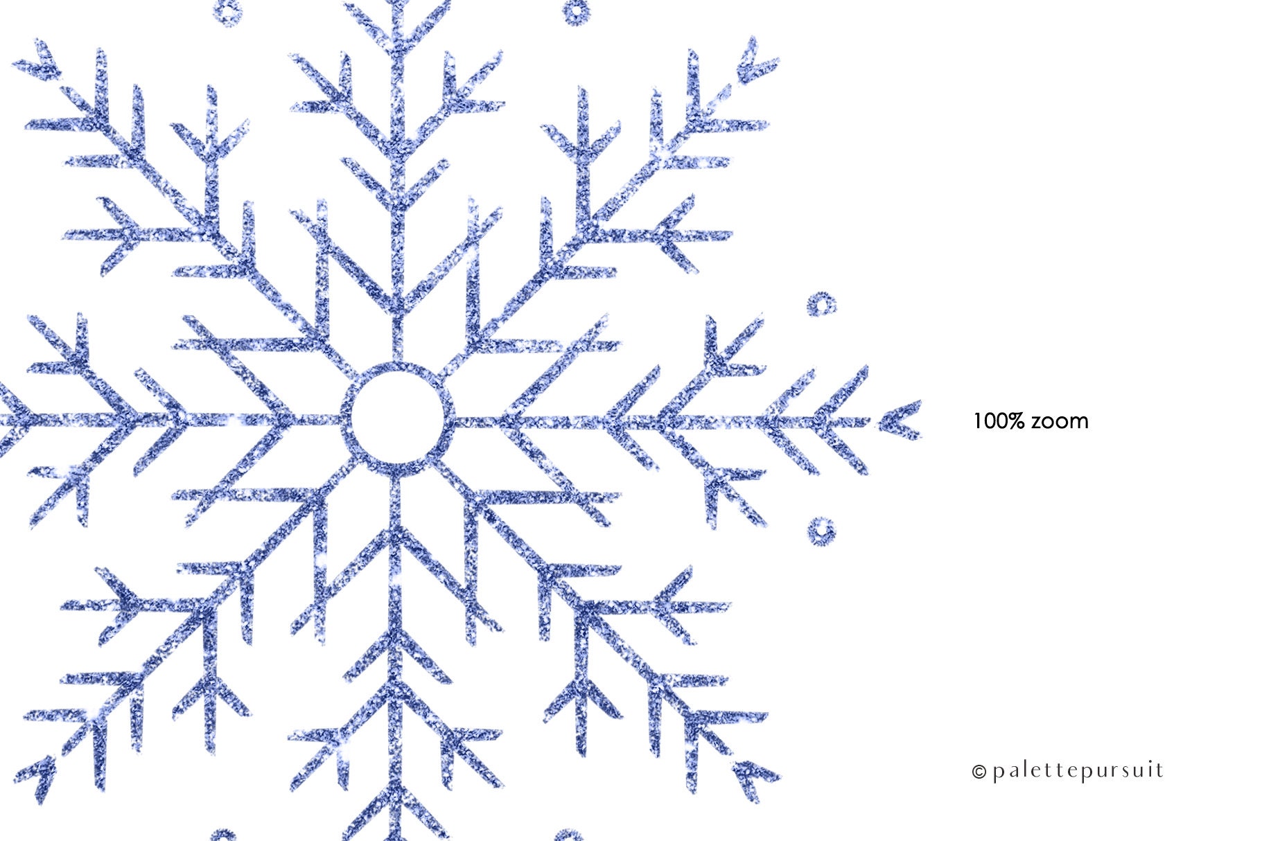 Blue Glitter Snowflakes Digital Clip Art, Icy Blue Christmas Snowflakes ...