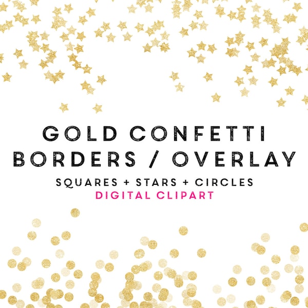 Gold Confetti - Etsy