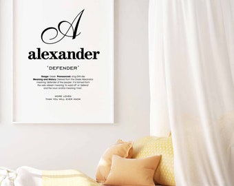 Alexander Name Art - Etsy