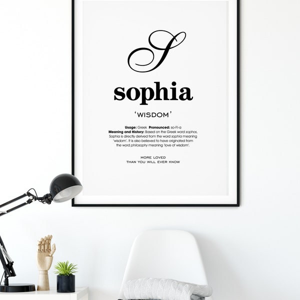 Sophia Name - Etsy