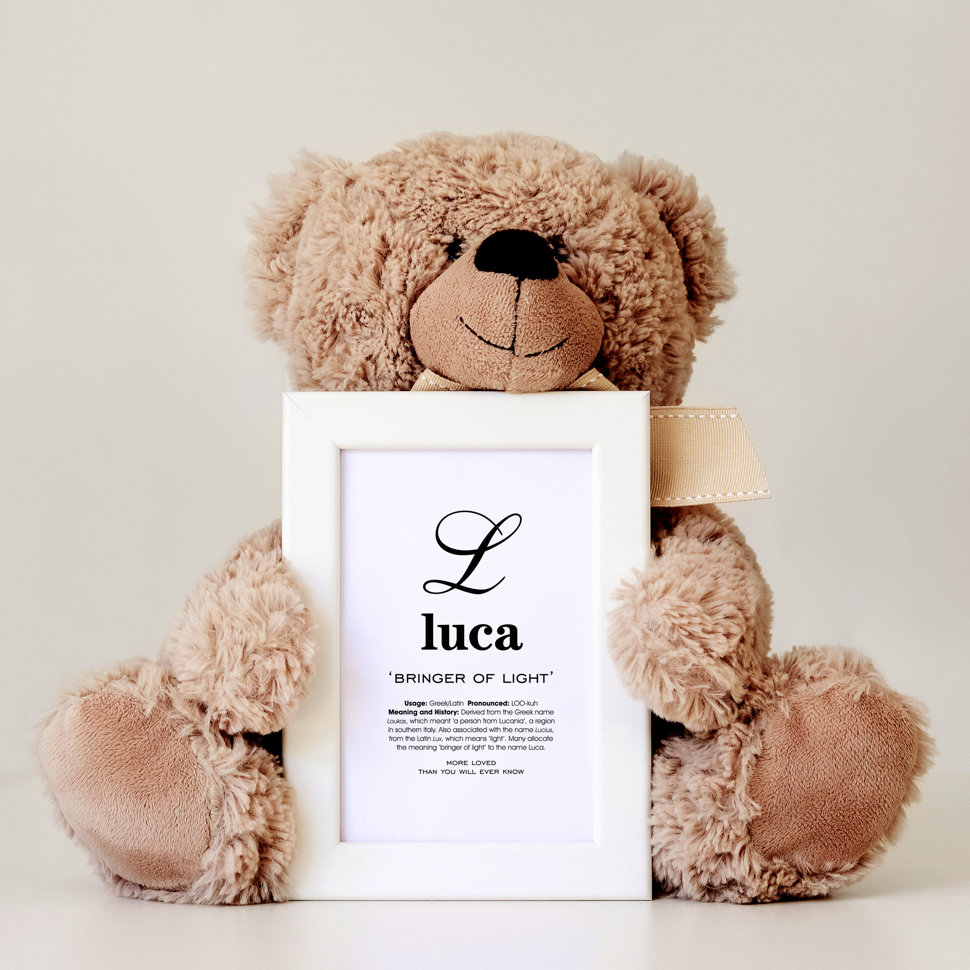 Luca Name Meaning Printable Name Art Modern Nursery Decor | Etsy
