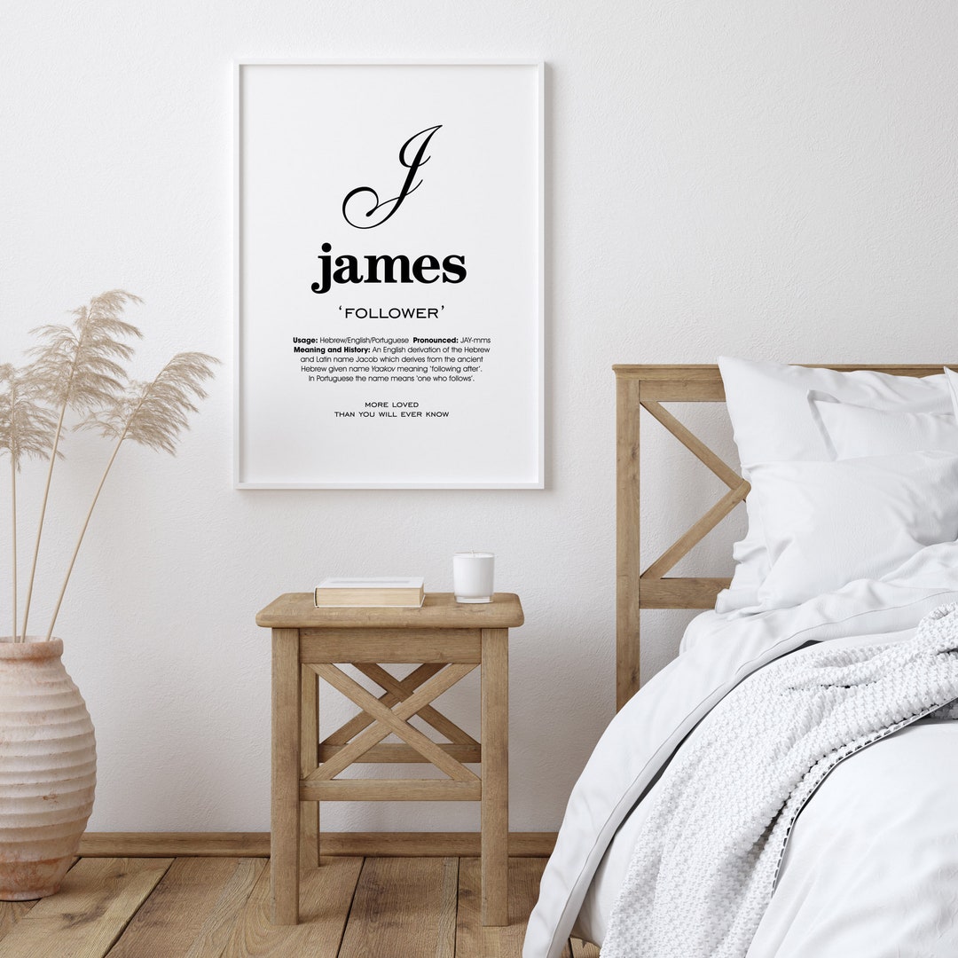 james-name-meaning-printable-name-art-modern-nursery-decor-etsy