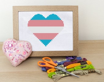 Dd/lg Pride Flag Cross Stitch Pattern - Etsy