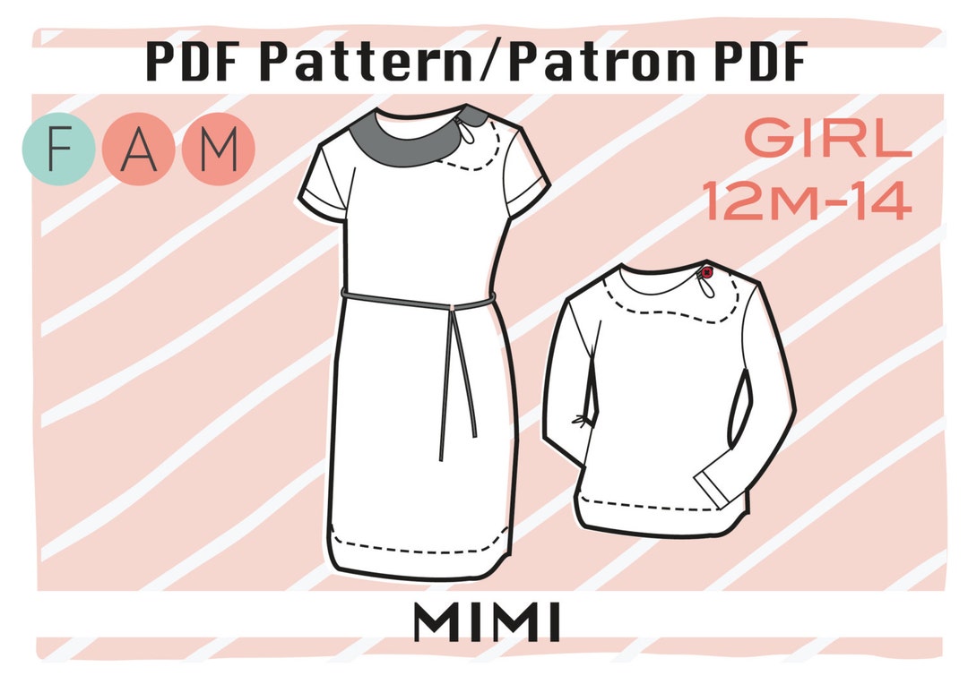 Mimi Dress and Shirt Pattern - Etsy