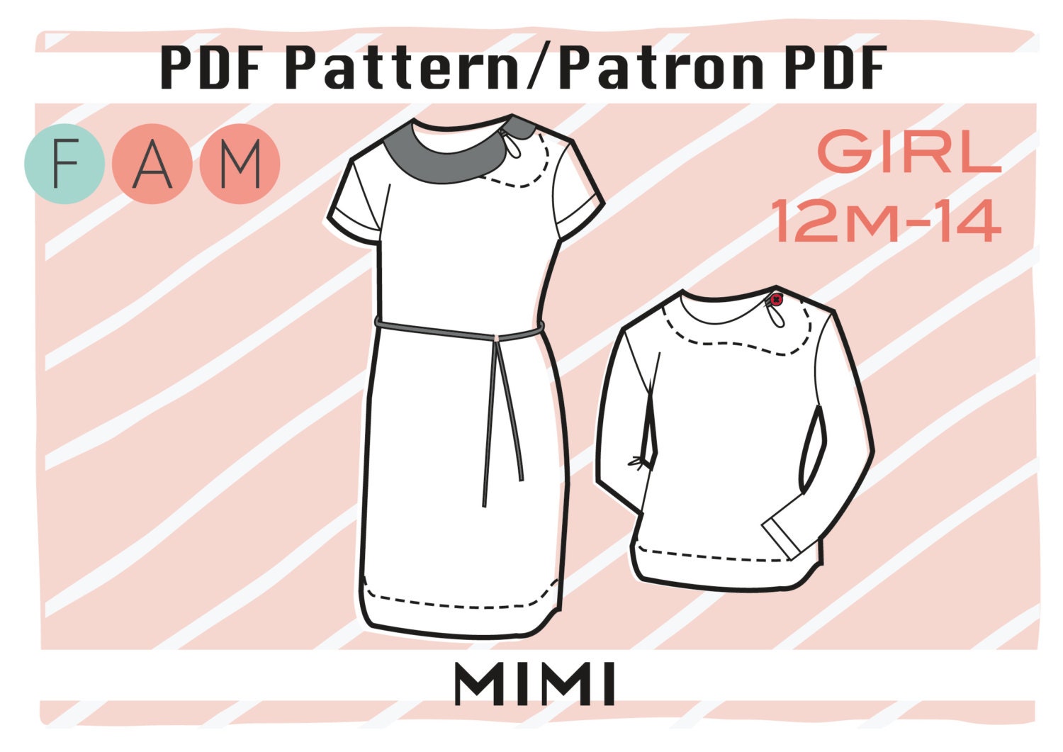 Mimi Dress and Shirt Pattern - Etsy