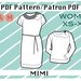PDF Pattern of the Mimi Dress and Shirt for WOMAN - Etsy