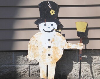 Metal snowman | Etsy
