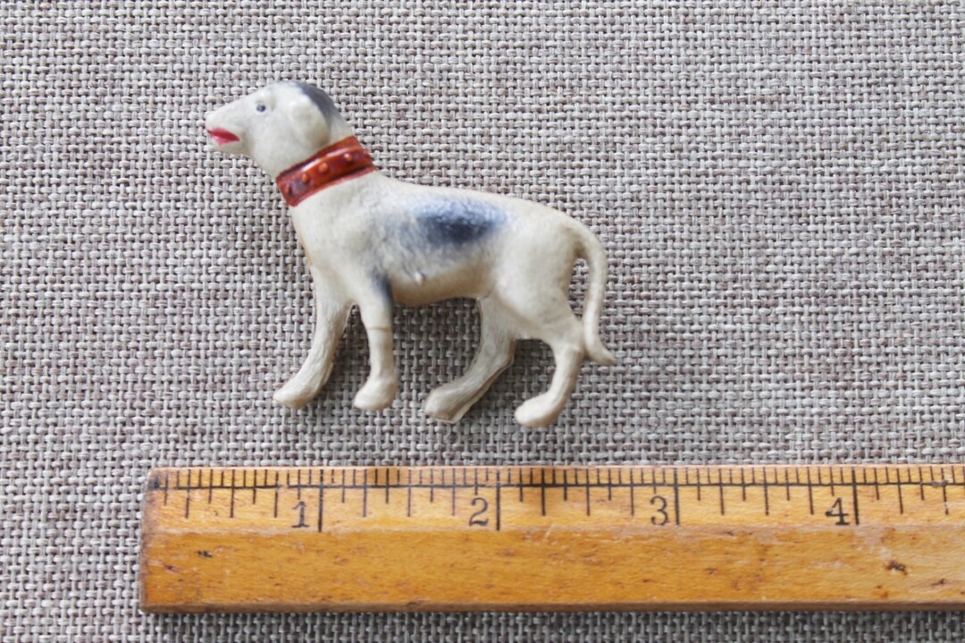 Vintage Small Hollow Plastic/celluloid Dog, Vintage Plastic Dog Figure ...