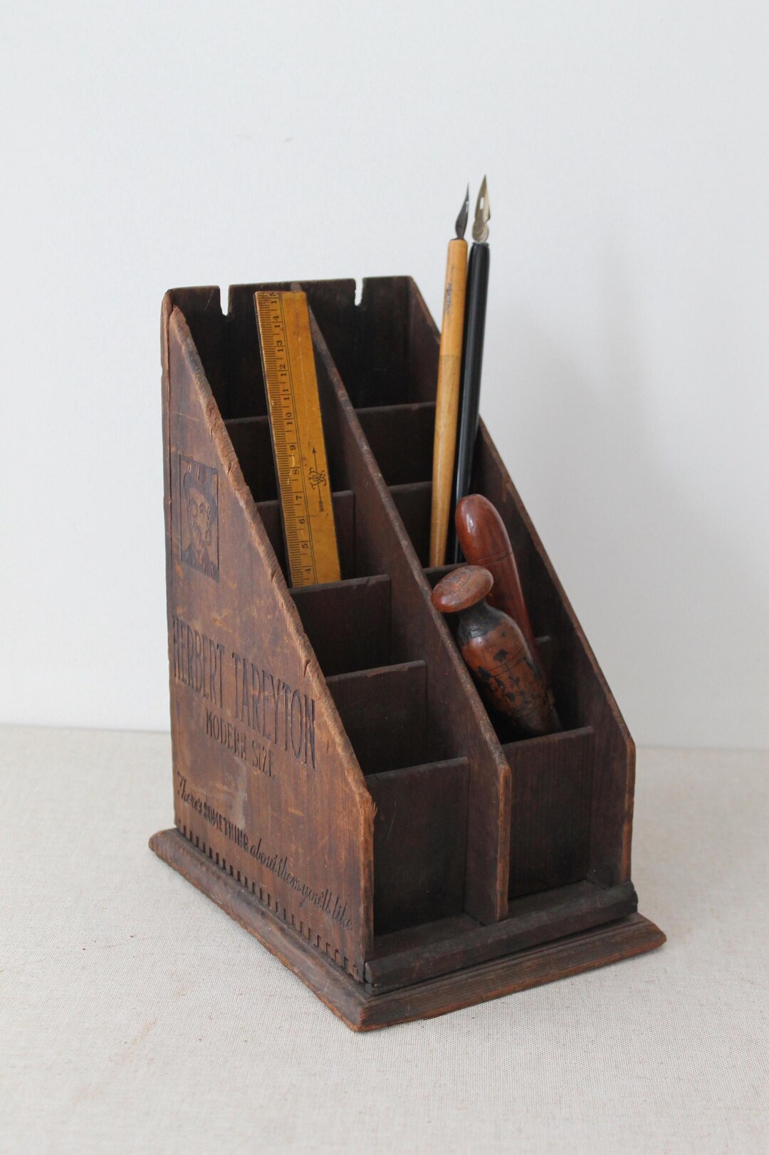 Vintage Wood Pall Mall Herbert Tareyton Counter Cigarette Display Stand ...