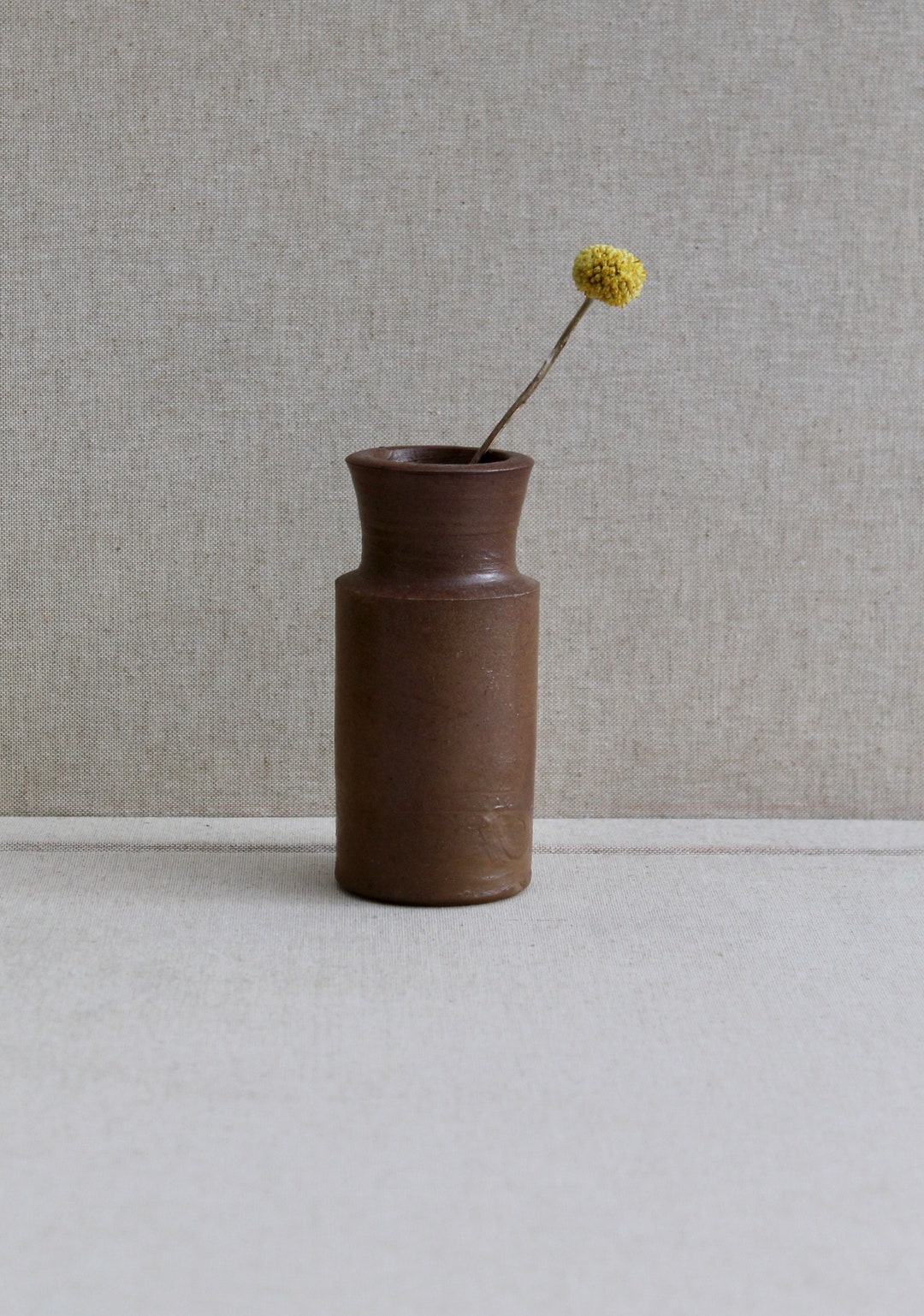 Vintage Small Primitive Earthenware/stoneware Bottle, Vintage Small ...