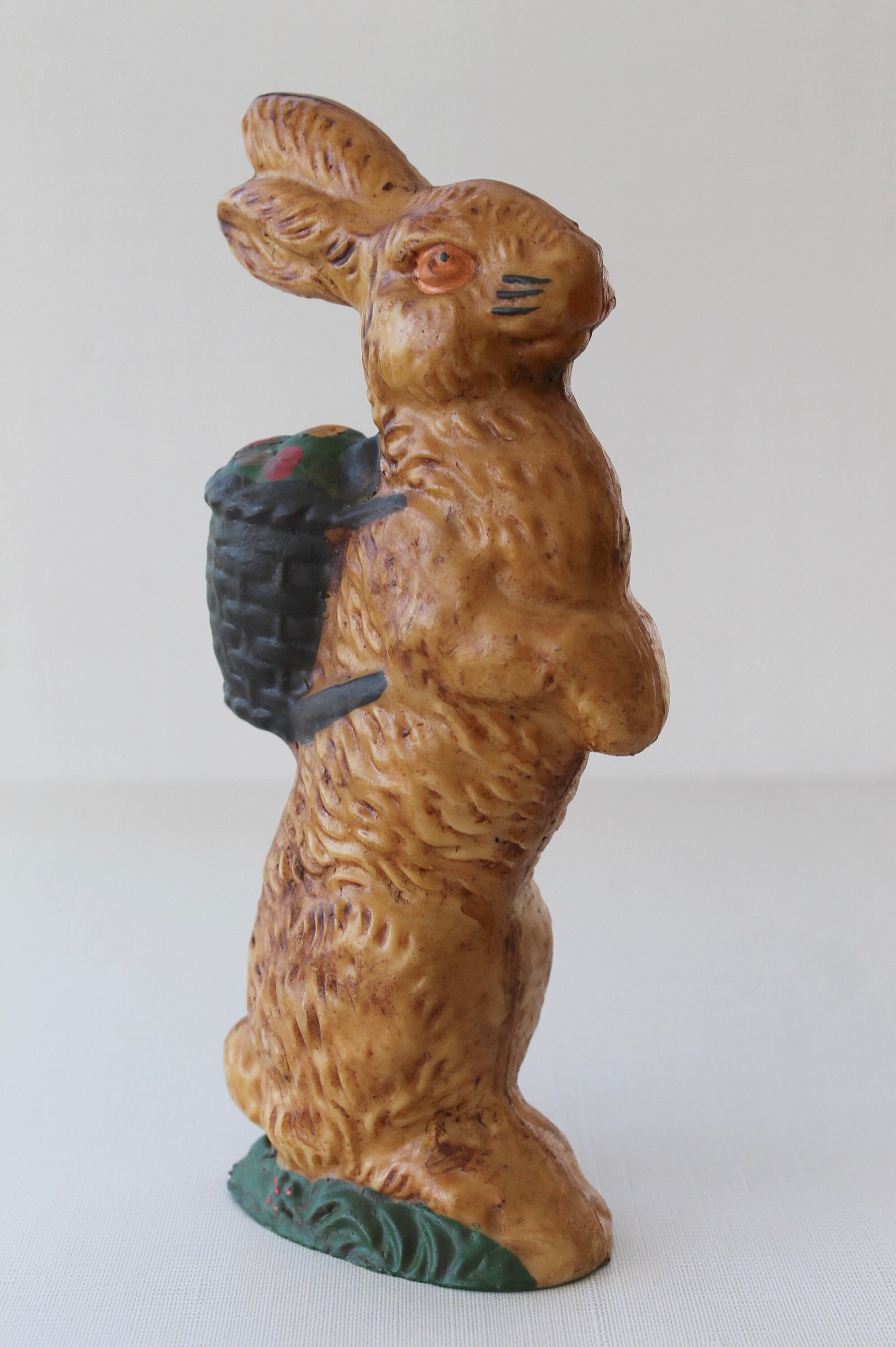 Vintage Large Solid Composite Rabbit Figure - Germany, Vintage Easter ...