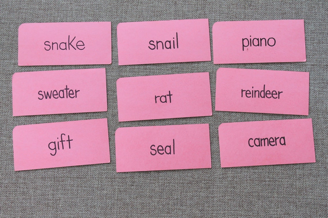 Vintage Lot of Small Paper Flash Cards Vintage Children's - Etsy