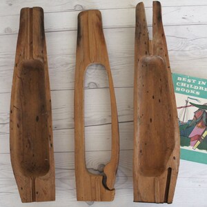 1920s Wood Boot Leg Form 3 Piece Cobbler Tool Antique Wooden Lower Leg ...