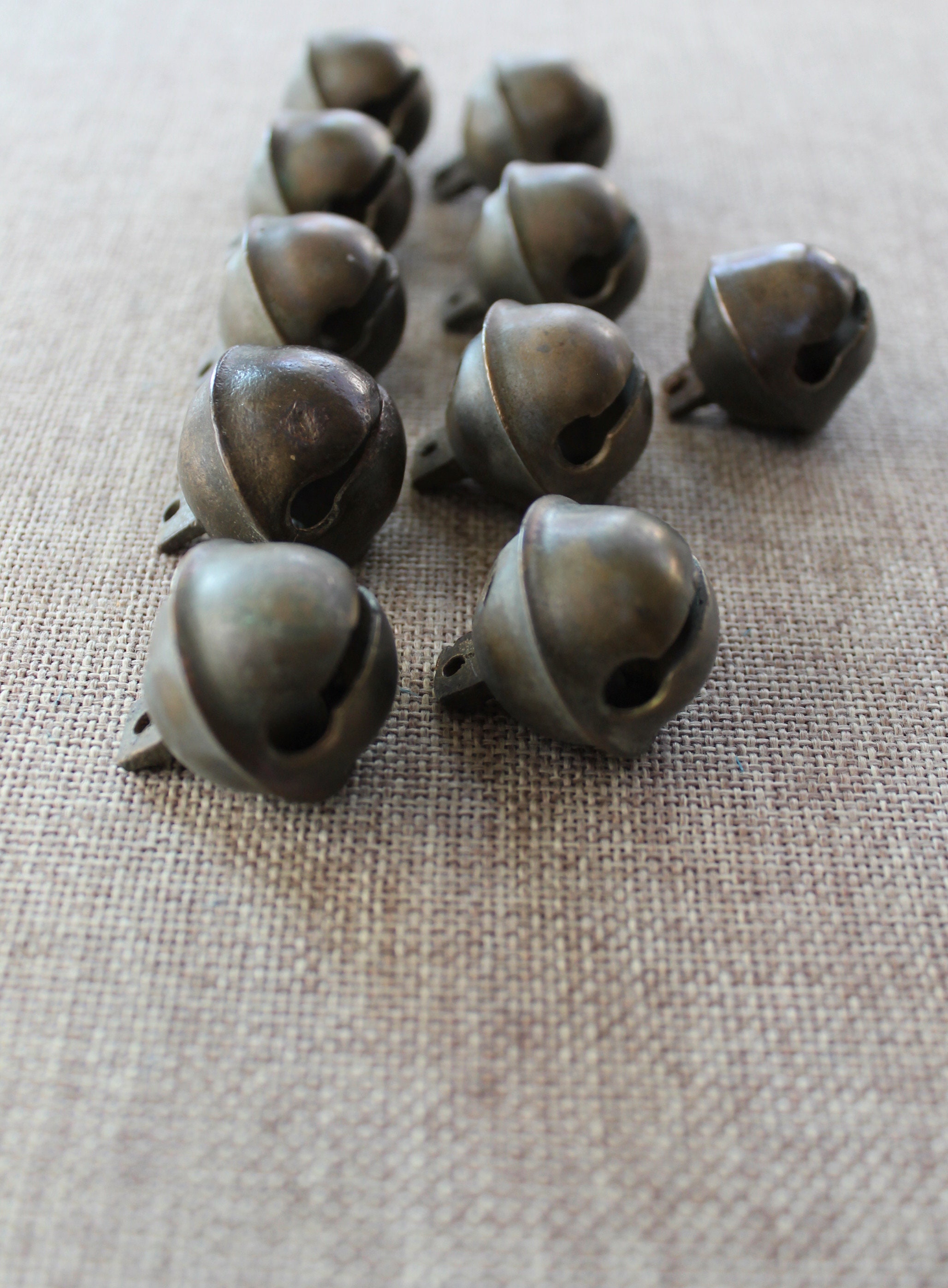 Vintage Small Bronze Jingle Sleigh Bell Loop Shank Antique - Etsy