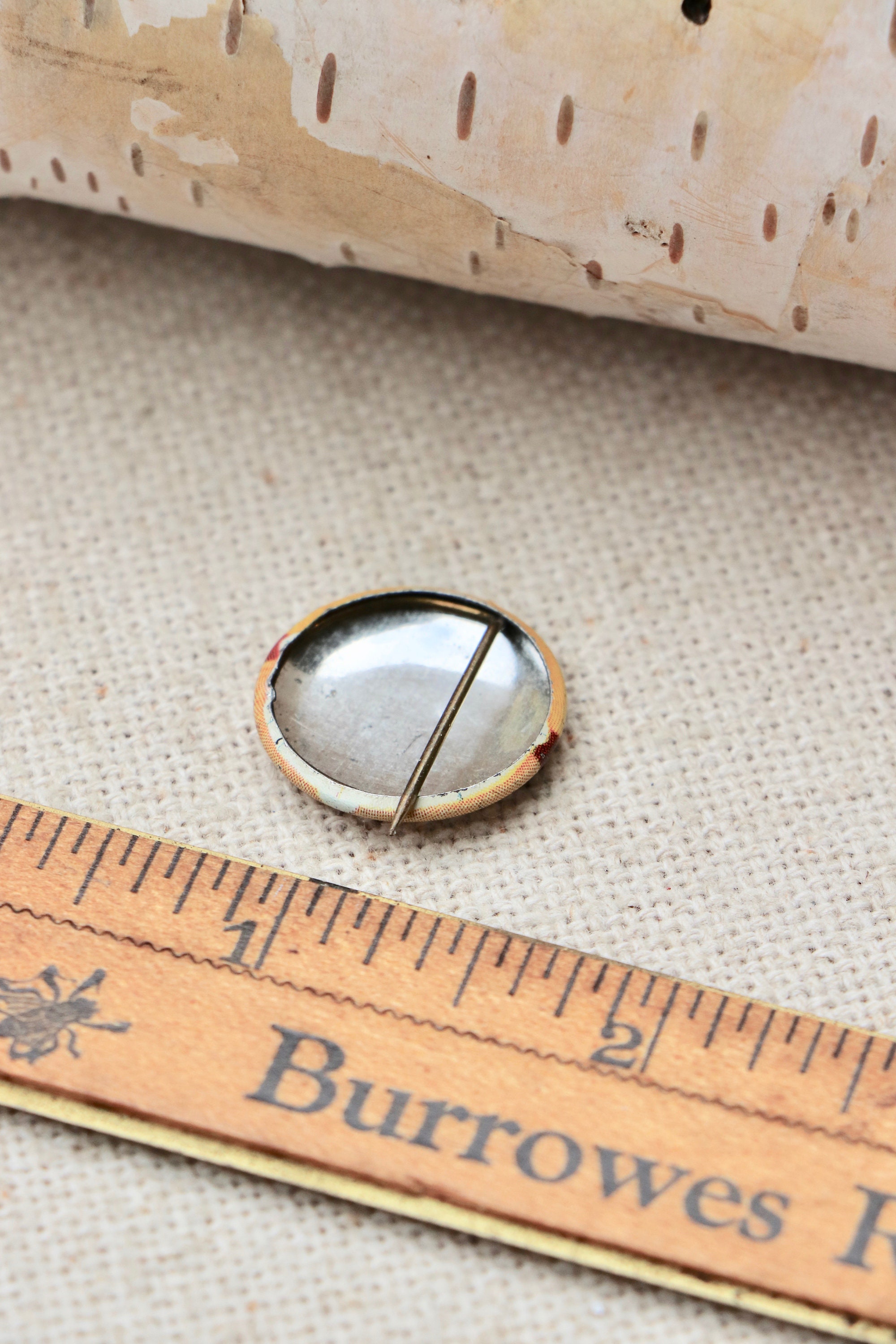 Mid Century Small Pinback Button Pin with Poodle Vintage Tin | Etsy