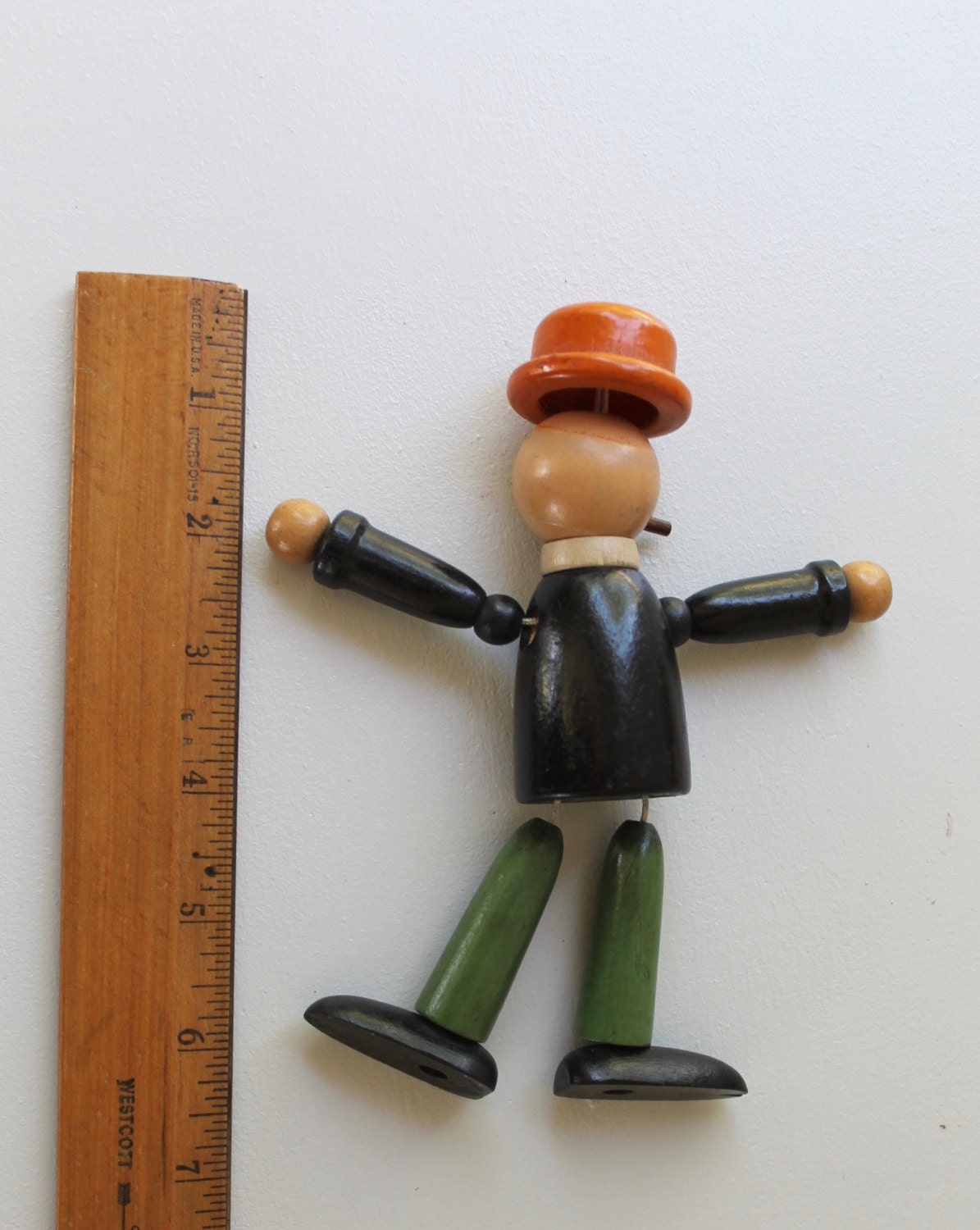 Vintage Wood Jointed Moon Mullins String Doll Vintage Wooden - Etsy