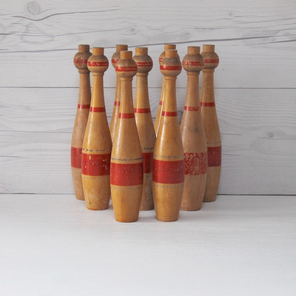 Wood Bowling Pin - Etsy