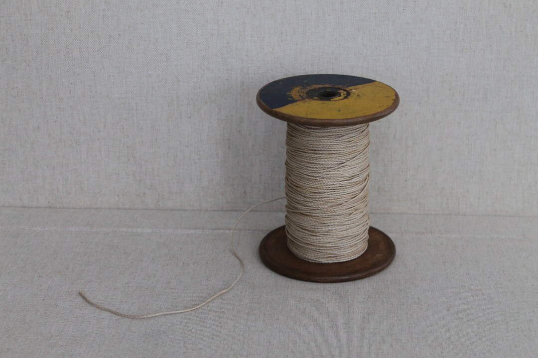 Vintage Large Spool of String, String on Wood Spool, Twine Spool - Etsy