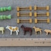 Vintage 5 Wooden German Erzgebirge Animals - RARE Larger Scale Size ...