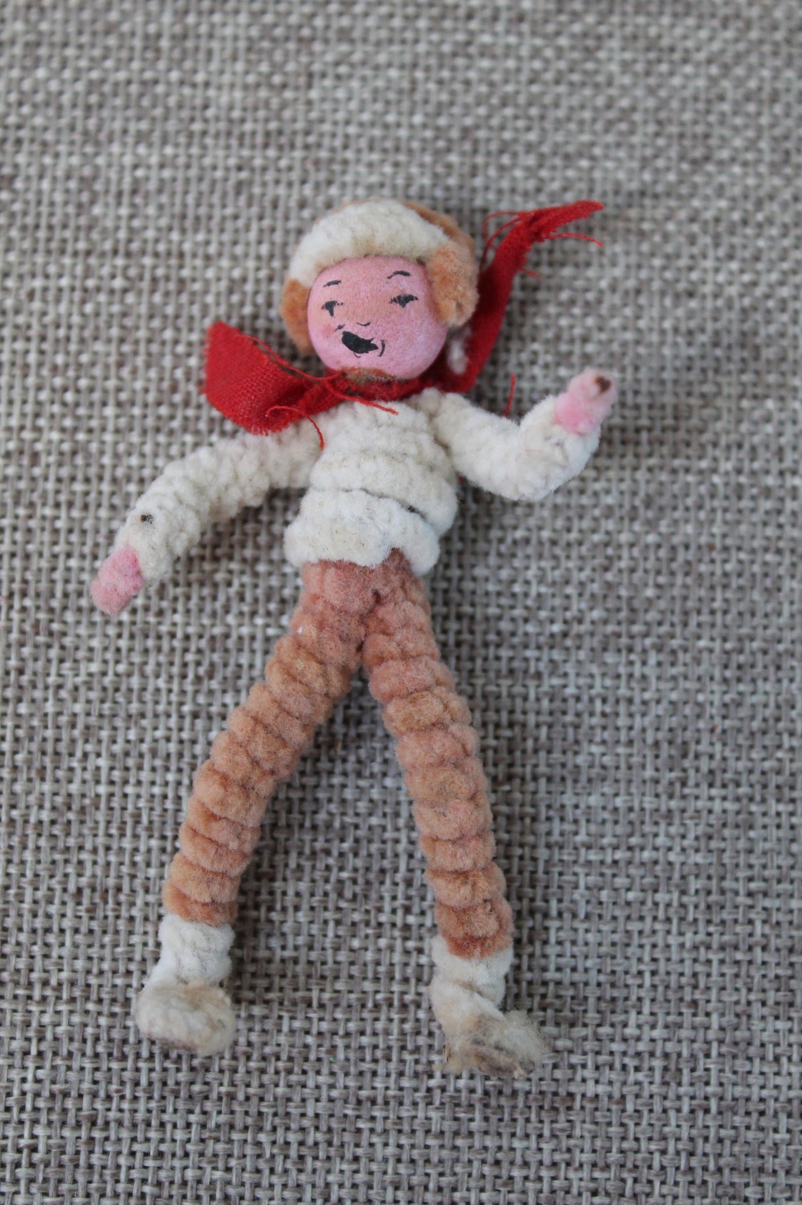 Vintage Small Chenille Pipe Cleaner/spun Cotton Figure - Etsy