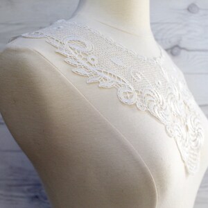 Vintage Neck Collar White Netted Fabric Lace Vintage White - Etsy