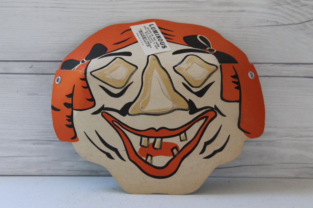 Vintage Paper "masklite" Witch Mask, Vintage Old Lady Halloween Mask - Etsy