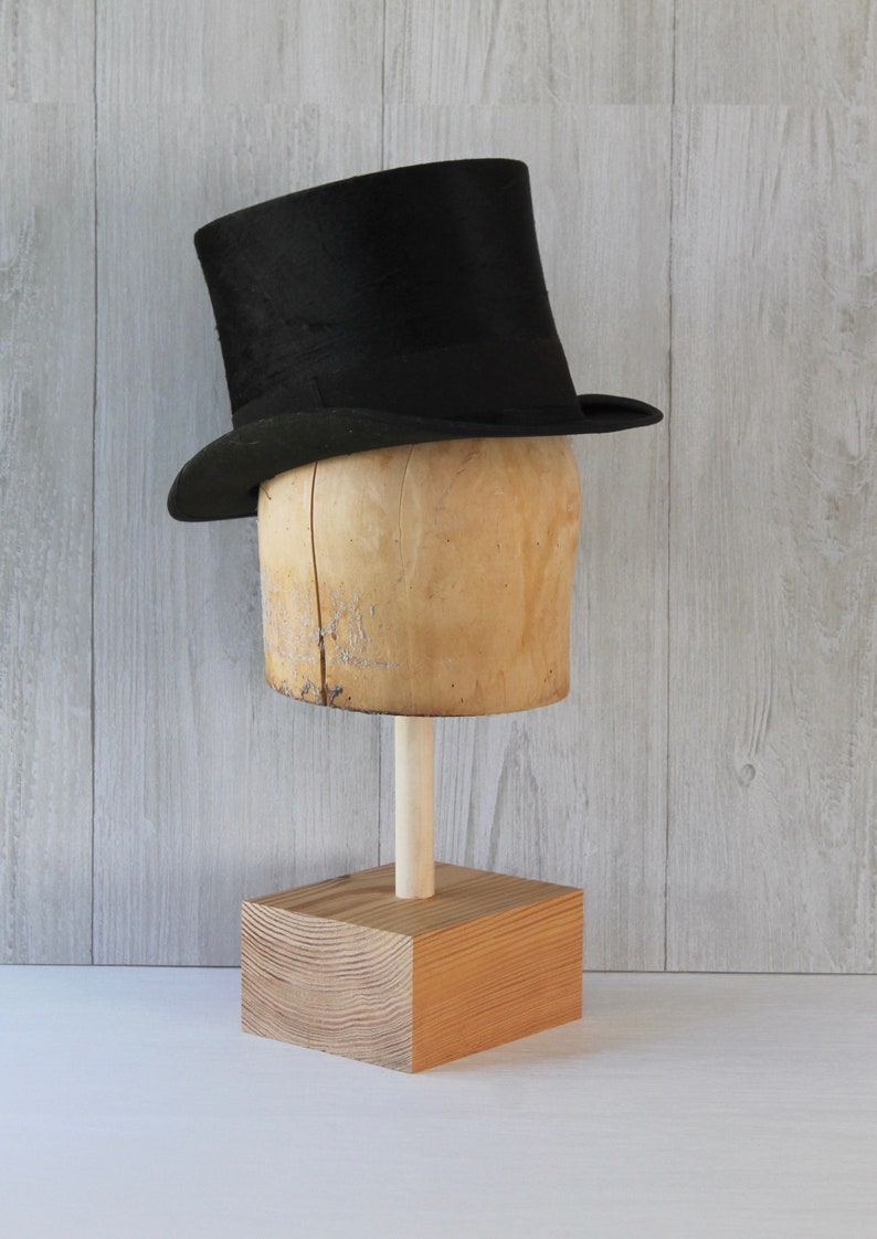 Vintage Wood Millinery Hat Form Block on Wood Stand Vintage | Etsy