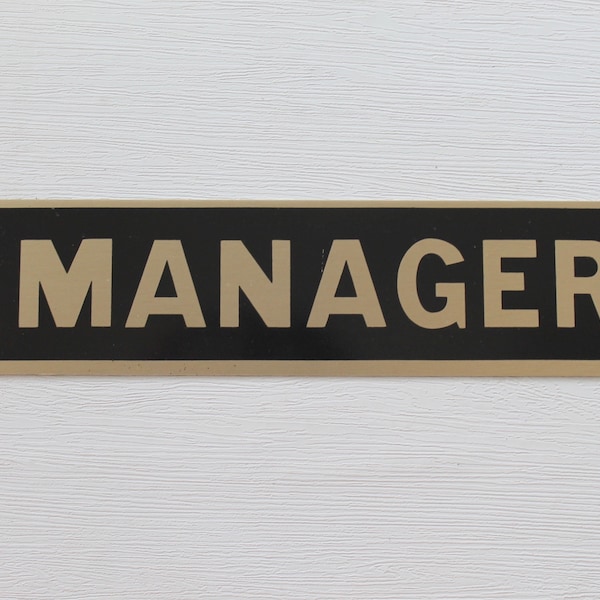 Manager Signs - Etsy