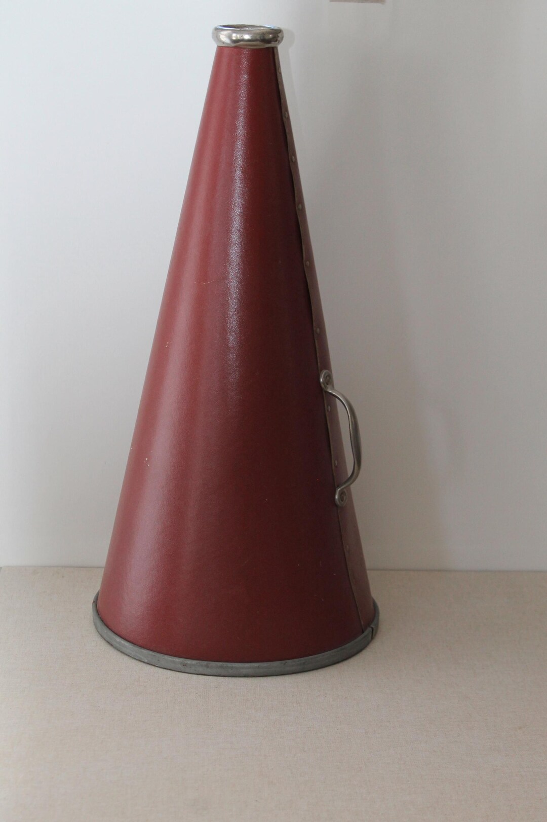 Vintage Megaphone - Maroon, Vintage Cheerleading Accessory, Vintage ...