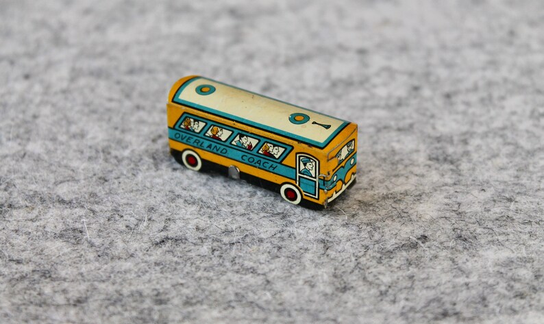 Antique Miniature Tin Lithograph Overland Coach Bus Vintage - Etsy