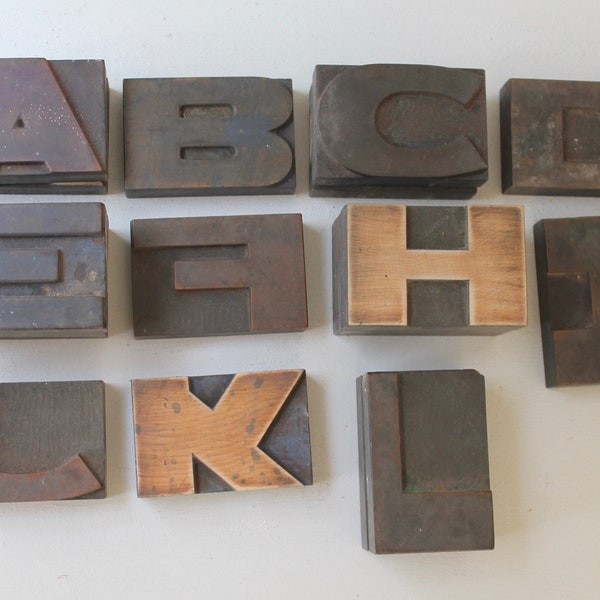Letterpress Blocks - Etsy