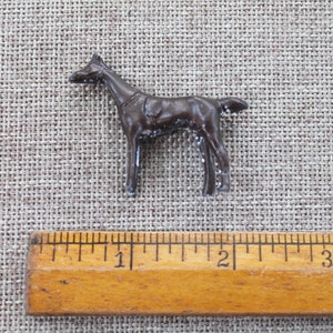 Vintage Miniature Metal Horse, Vintage Miniature Brown Metal Horse ...